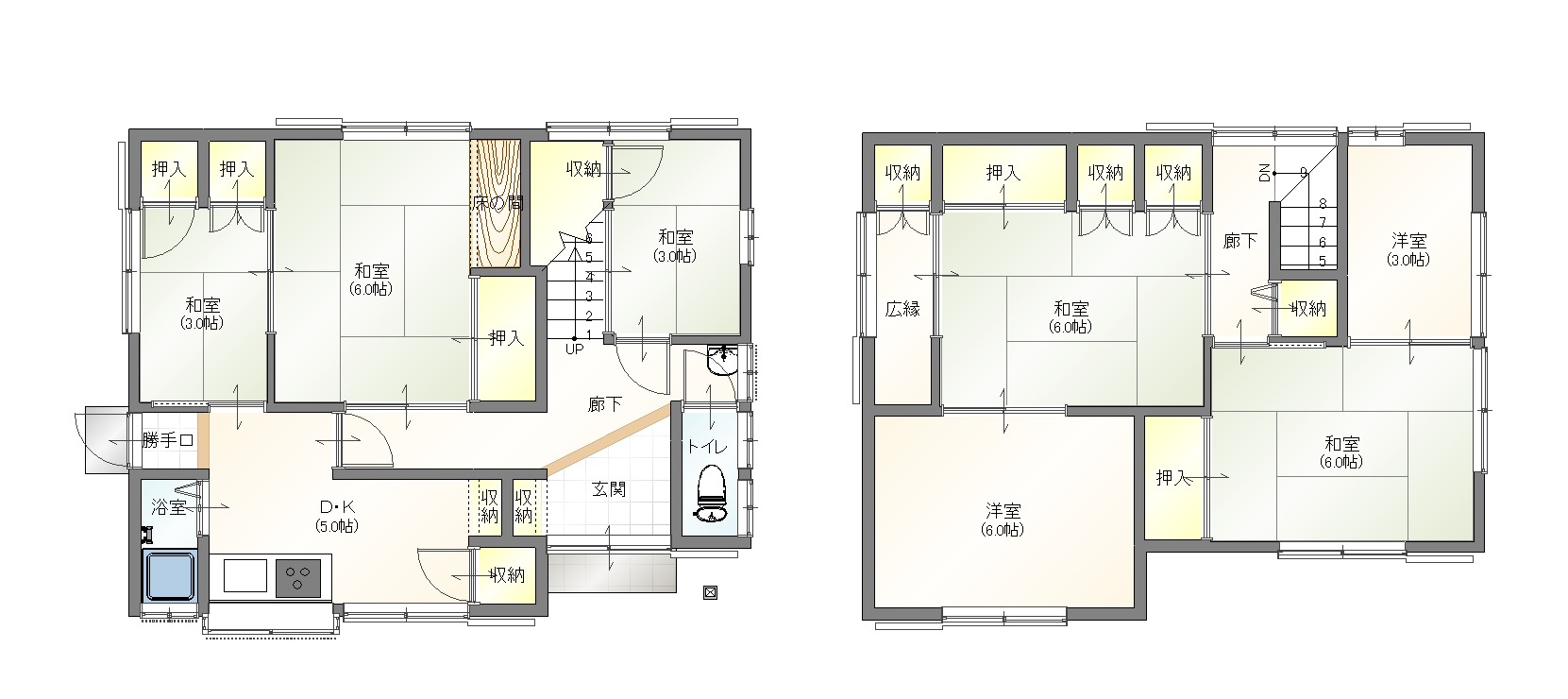 6DK＋サービスルームの広々戸建て - Roomhub